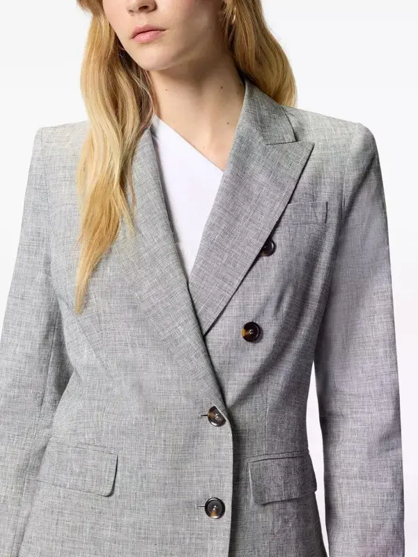 Pinko Double-breasted Blazer - Grey
