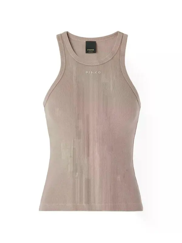 Pinko Bacardi Ribbed Tank Top - Neutrals