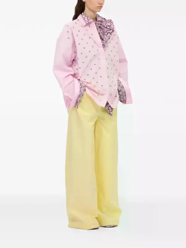 MSGM Embellished Shirt - Pink