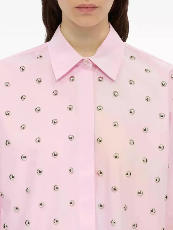 MSGM Embellished Shirt - Pink