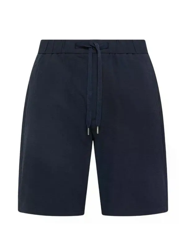SUN 68 Textured Drawstring Shorts - Blue