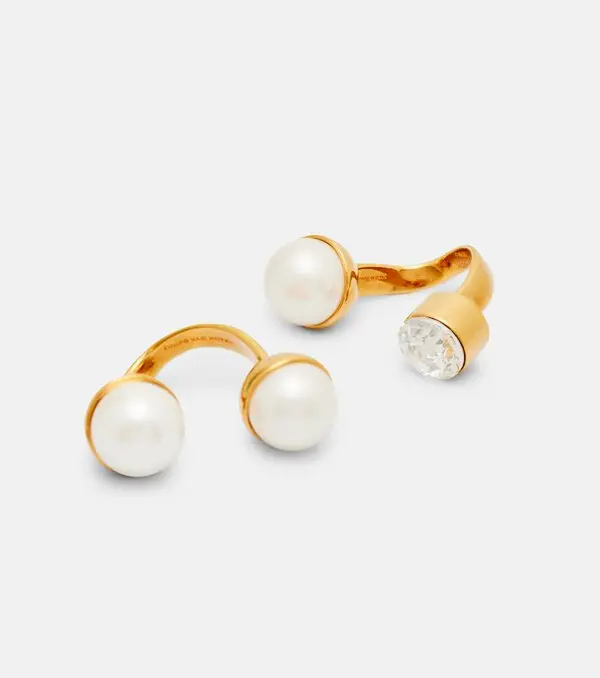 Dries Van Noten Embellished Statement Ring - Gold