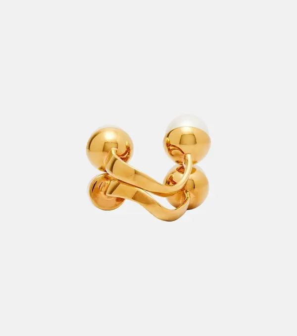 Dries Van Noten Embellished Statement Ring - Gold