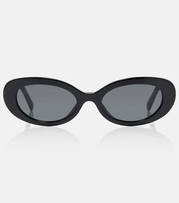 Dolce & Gabbana Devotion Oval Sunglasses - Black