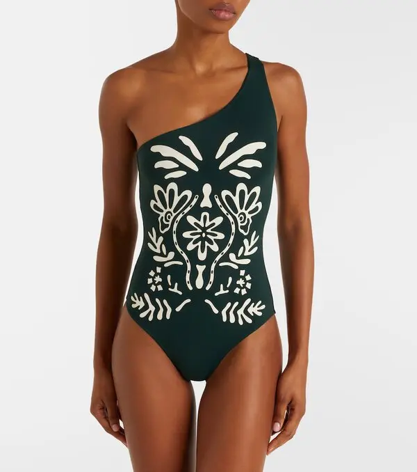 ERES Gemme Printed One-shoulder Swimsuit