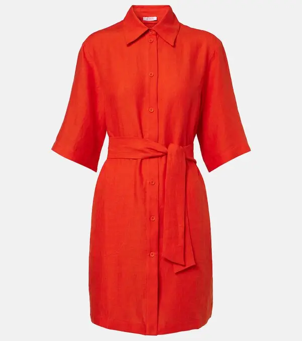 ERES Séducteur Linen Shirt Dress - Orange