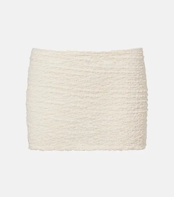MONTCE Amalia Texture Miniskirt - White
