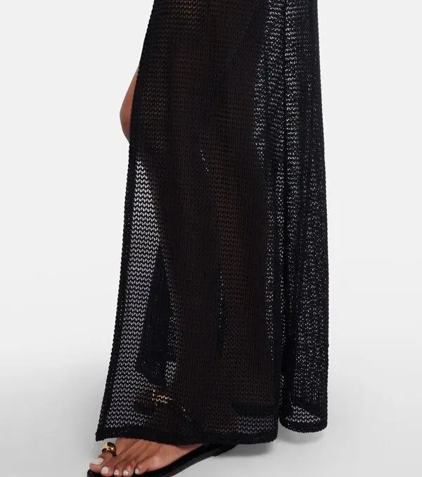MONTCE Crochet Beach Cover-up - Black