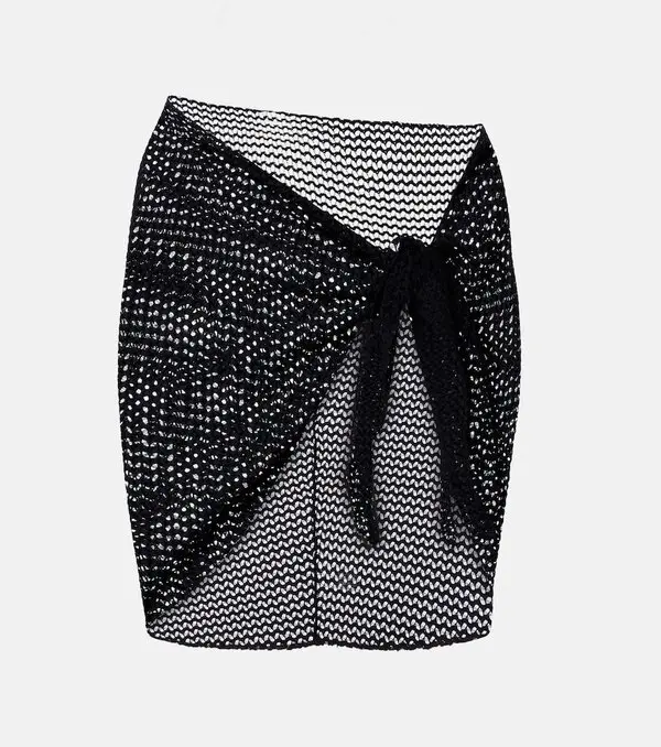 MONTCE Crochet Beach Cover-up - Black
