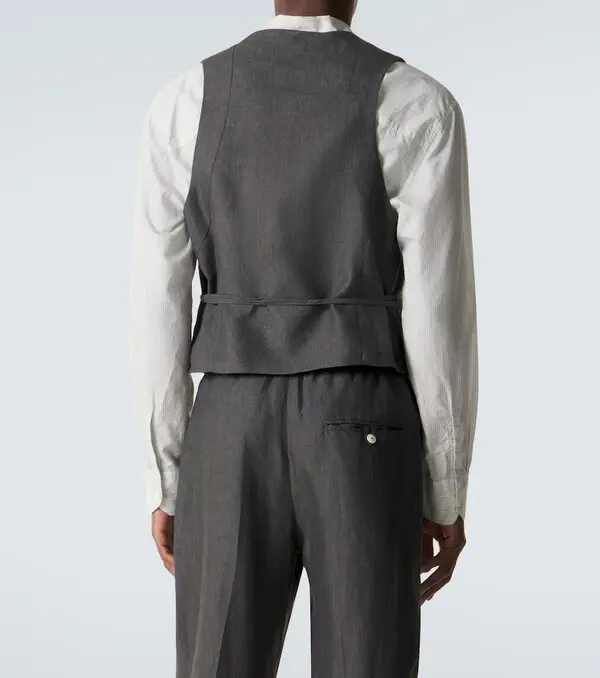 Jacquemus Paysan Striped Linen Vest