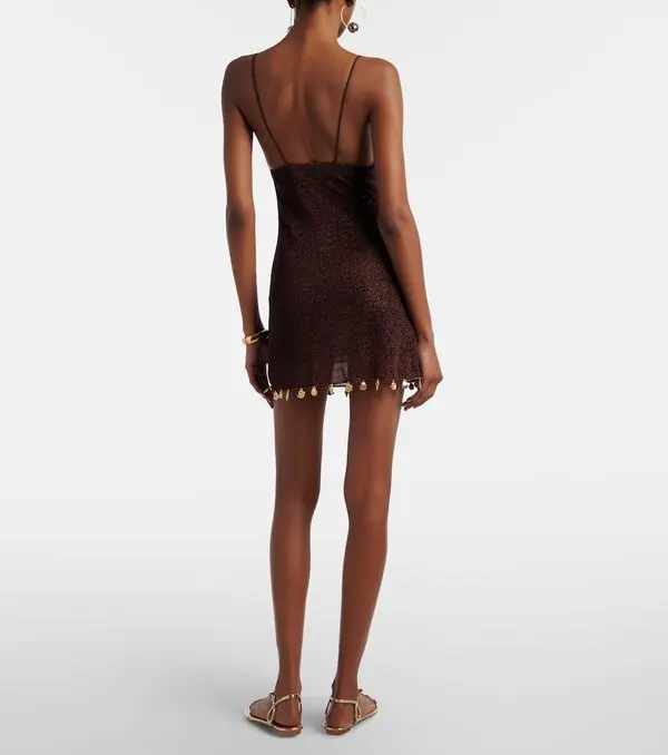 Oseree Lumière Cutout Minidress