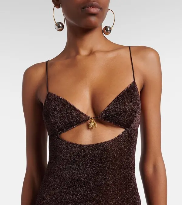 Oseree Lumière Cutout Minidress