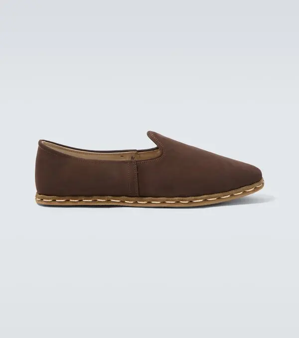 Sabah Leather Slip-on Shoes - Brown