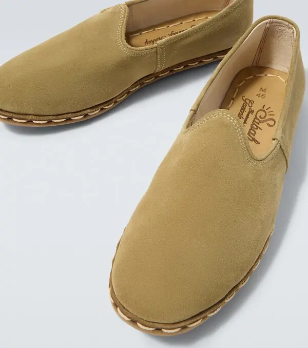 Sabah Suede Slip-on Shoes - Green