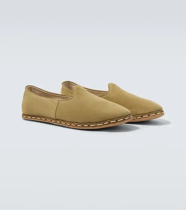 Sabah Suede Slip-on Shoes - Green
