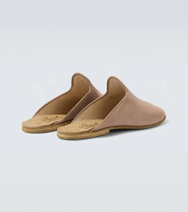 Sabah Baba Leather Mules - Beige
