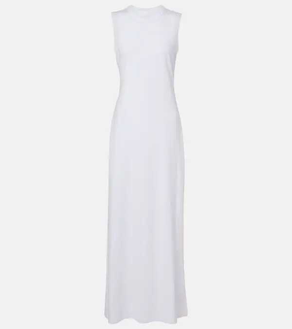 LESET Margo Cotton Maxi Dress - White