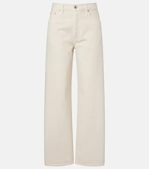 AGOLDE Low Slung Baggy Wide-leg Jeans - White