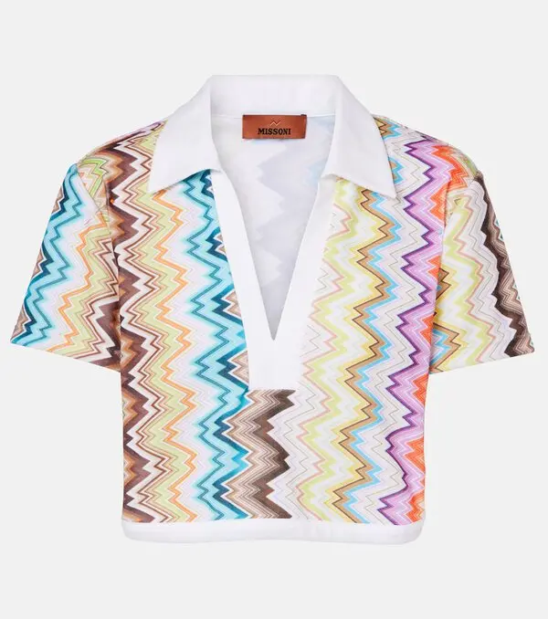Missoni Zigzag Crop Top - Multicoloured