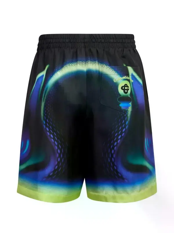Casablanca Printed Drawstring Shorts