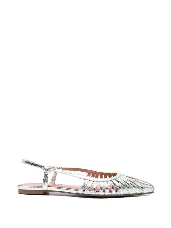 BIBI LOU Cut-out Ballet Flats - Silver
