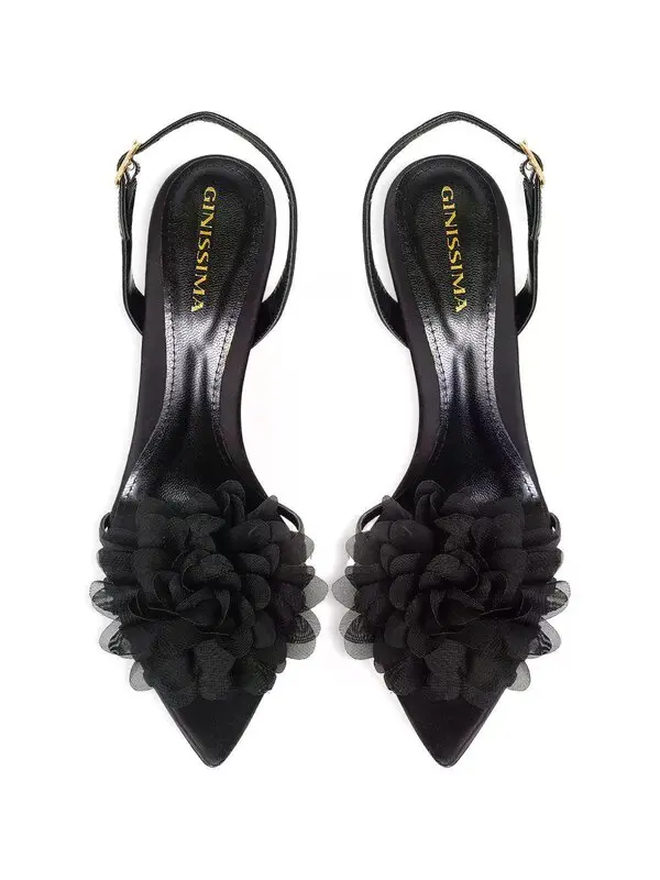 GINISSIMA Julia Heeled Sandals - Black