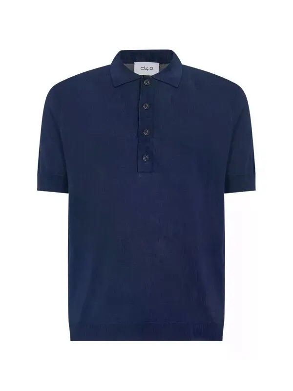 D4.0 Short Sleeve Polo Shirt - Blue