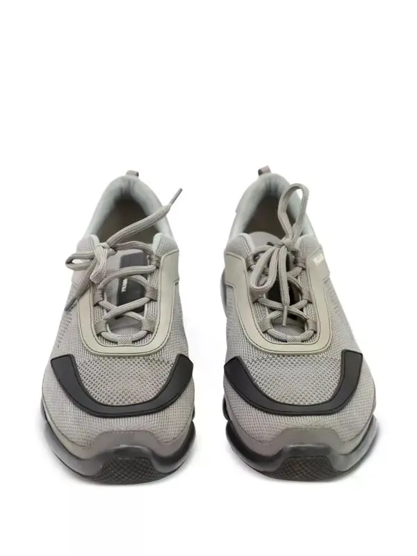 Prada Cloudbust Mesh And Leather Sneakers