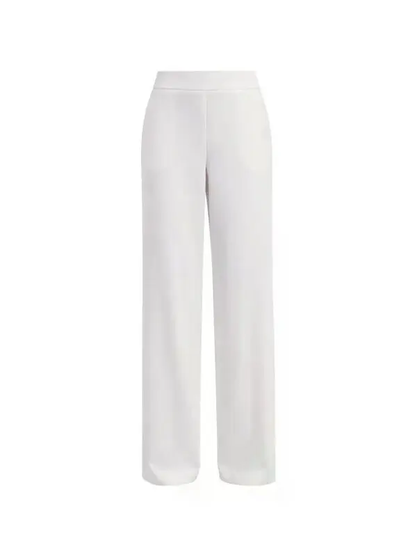 Patrizia Pepe Palazzo Crêpe Trousers - White