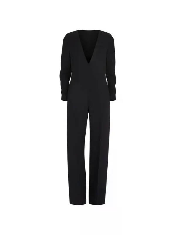 THE ROW Sylvana Long-sleeve Jumpsuit - Black