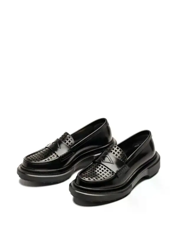 ADIEU PARIS Perforated Leather Loafers