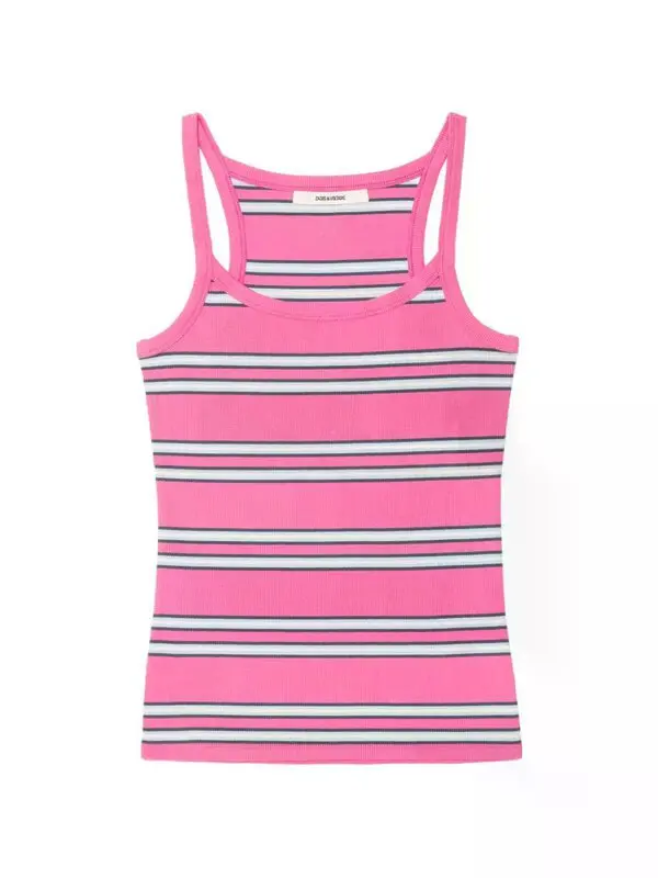 Zadig&Voltaire Striped Rib Top - Pink