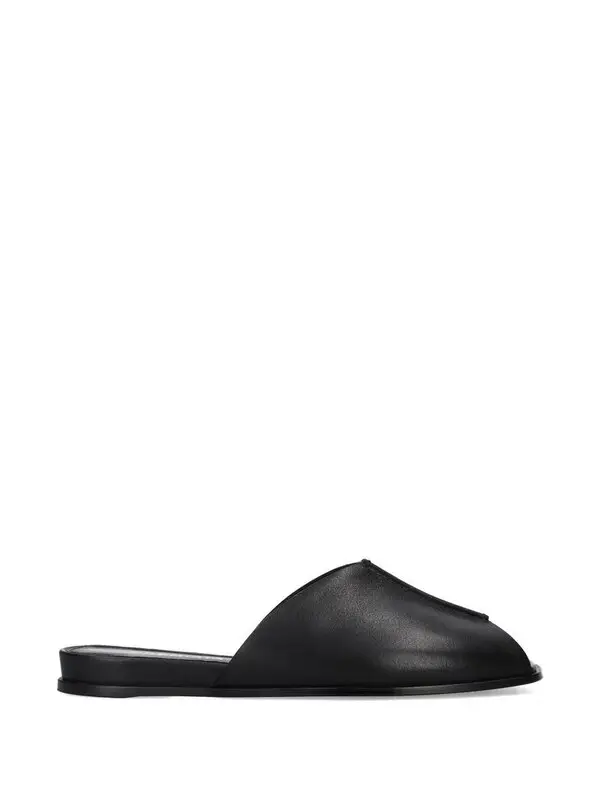 Premiata Squared Peep-toe Mules - Black