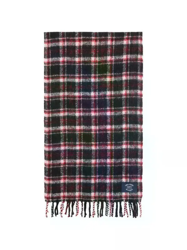 Zadig&Voltaire Joan Tartan Fringed Scarf - Black