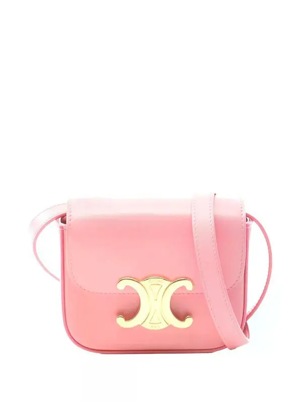 Celine 2021-2026 Mini Calfskin Claude Crossbody Bag - Pink