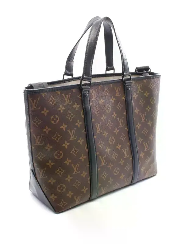 LOUIS VUITTON Monogram Macassar Weekend Tote Pm Satchel - Brown
