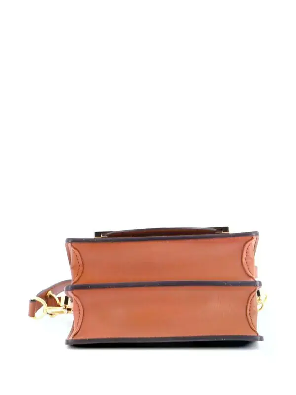 LOUIS VUITTON Dauphine Lock Xl Reverse Monogram Canvas Mini Crossbody Bag