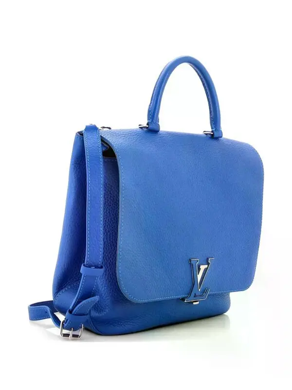 LOUIS VUITTON Volta Leather Satchel Handbag - Blue