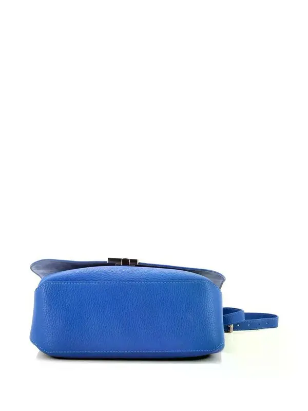 LOUIS VUITTON Volta Leather Satchel Handbag - Blue