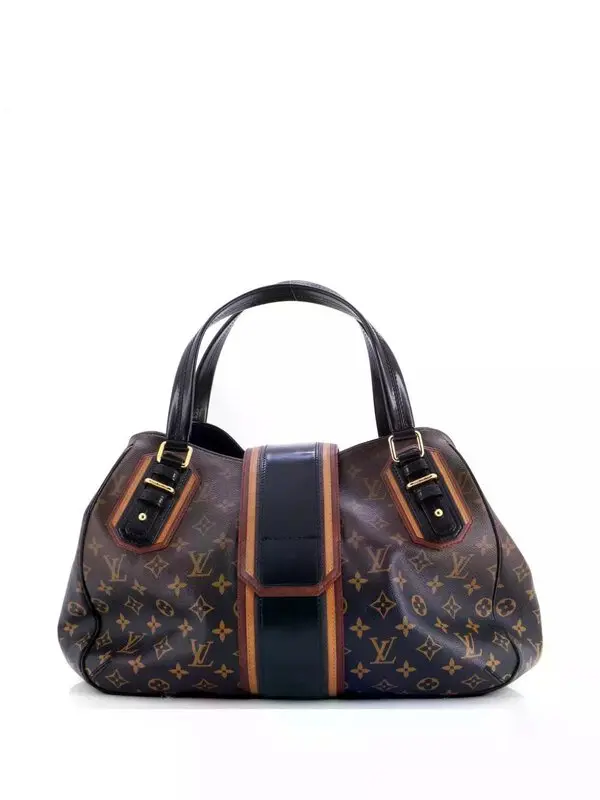 LOUIS VUITTON Griet Handbag Limited Edition Monogram Mirage Satchel - Black