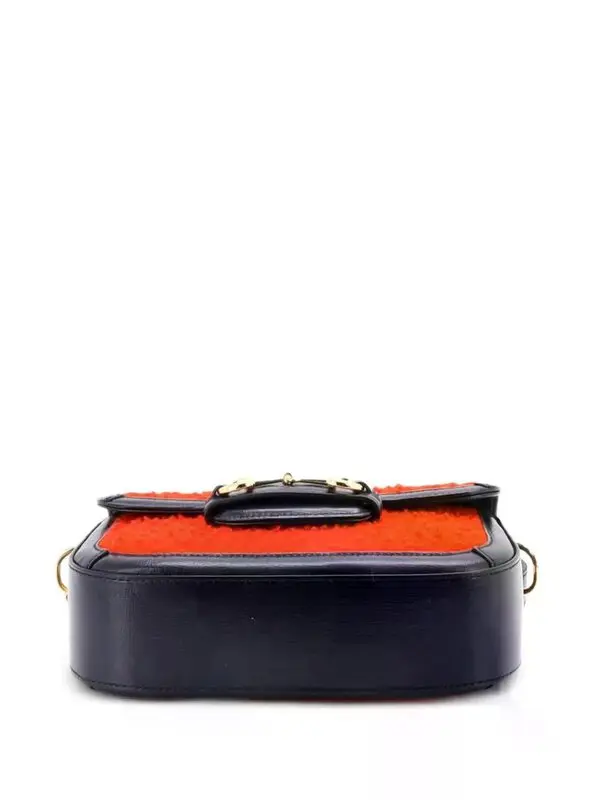 Gucci Horsebit 1955 Wool Mini Crossbody Bag - Red