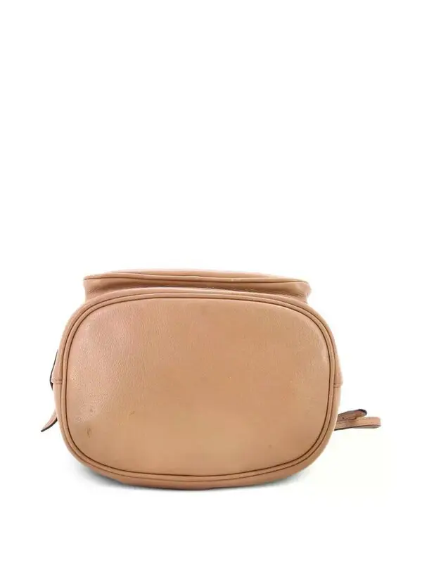 Prada Logo Drawstring Glace Calf Small Bucket Bag