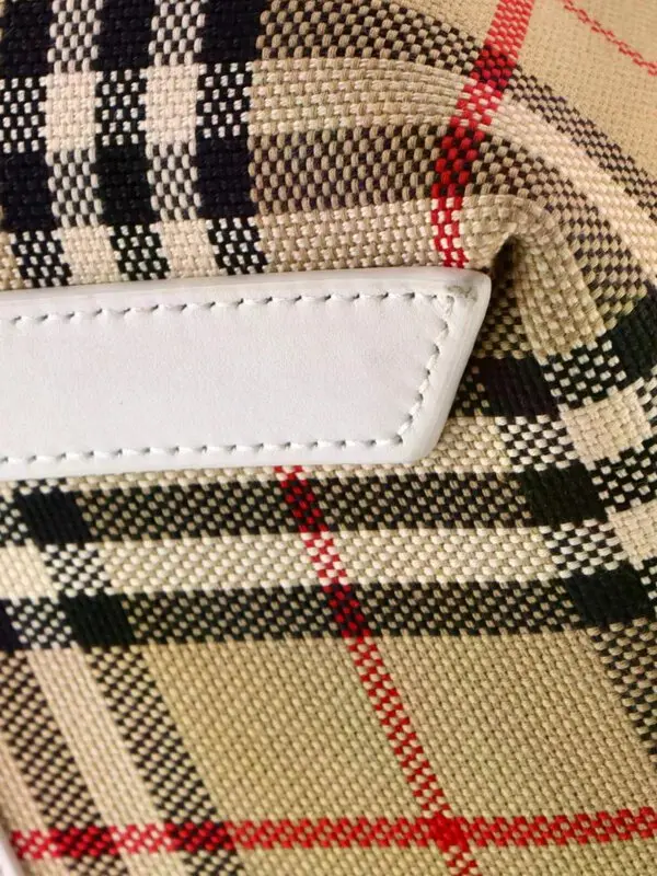 Burberry London Vintage Check Canvas Large Tote Bag