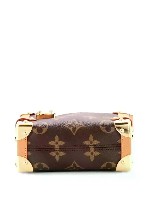 LOUIS VUITTON Side Trunk Handbag Monogram Canvas Pico Shoulder Bag - Brown