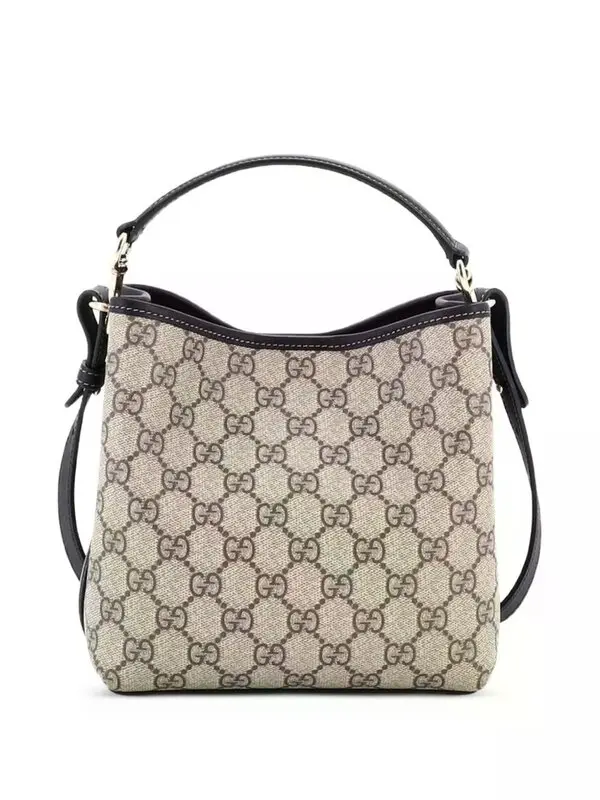 Gucci Gg Coated Canvas Small Bucket Bag