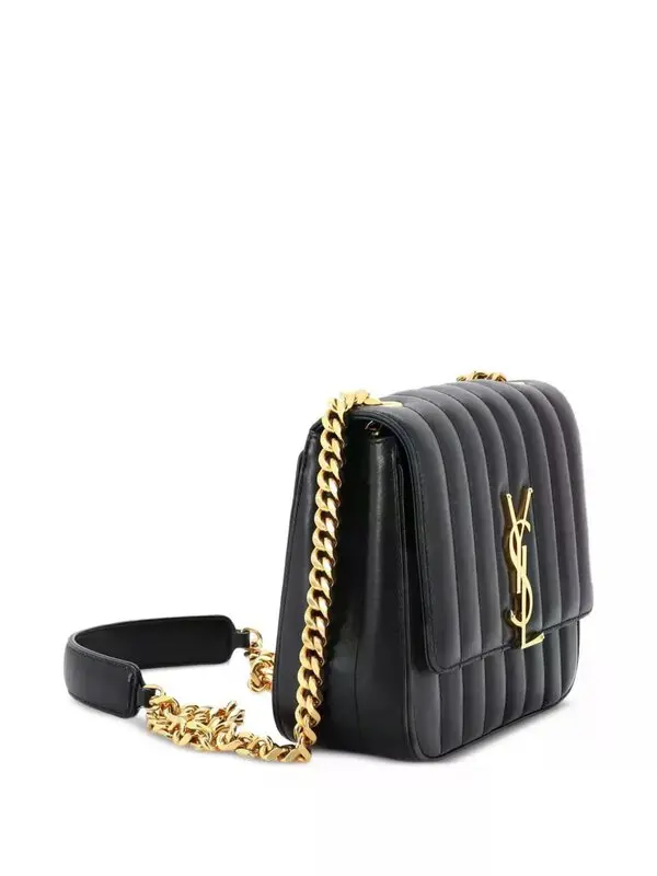 Saint Laurent Vicky Vertical Quilted Leather Medium Crossbody Bag