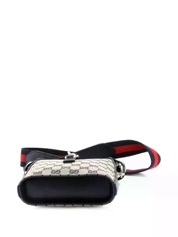 Gucci Gg Canvas With Leather Mini Bucket Bag