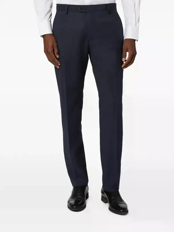 Boggi Milano Micro Patterned Stretch Wool Pants