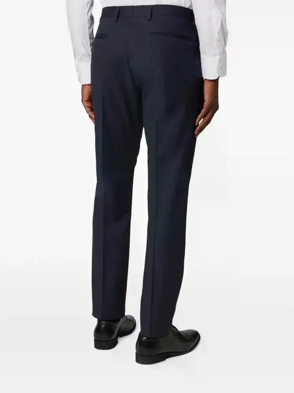 Boggi Milano Micro Patterned Stretch Wool Pants
