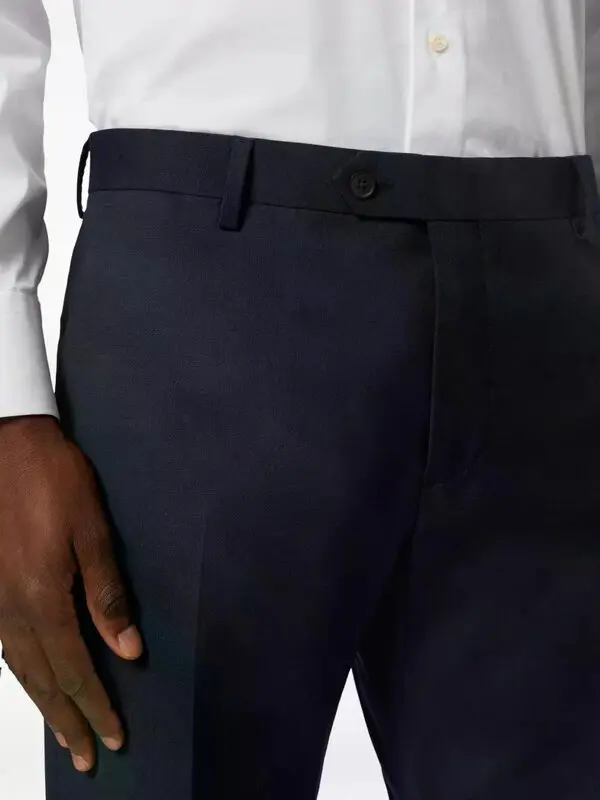 Boggi Milano Micro Patterned Stretch Wool Pants